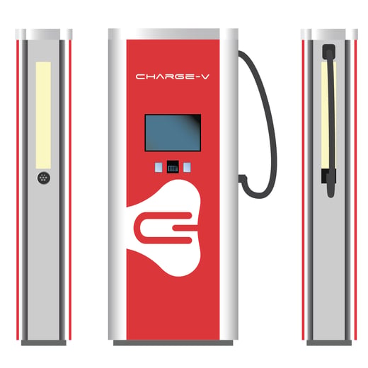 Das Schnellladesystem der CHARGE-V!