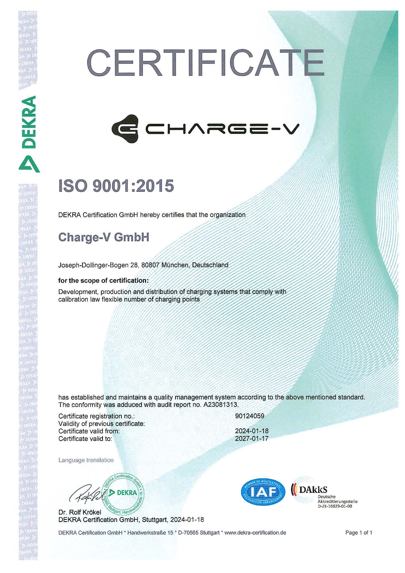 Das Schnellladesystem der CHARGE-V